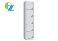 China 5 Door Vertical Steel Office Lockers Wardrobe Gym School Cabinet Customized for sale