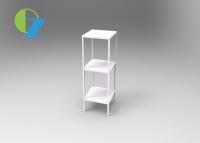 China 3 Layer Small Steel Storage Racks Light Duty Metal Shelving OEM Service for sale