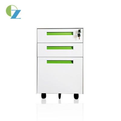 China 5 Casters Office Mobile Pedestal Cabinet 3 Drawer Fully Opended for sale
