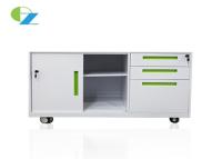 China Mobile Caddy Corner Cabinet Left Sliding Door Right 3 Drawer Width 1000mm for sale