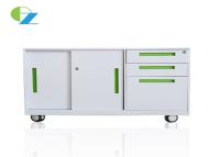 China Mobile Caddy Corner Cabinet Left Sliding Door Right 3 Drawer Width 1000mm for sale