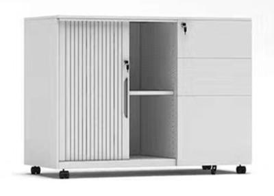 China Right 3 Drawer Mobile Caddy Cabinet Left German Rehau Tambour Door Cabinet for sale