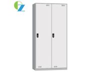 China 8mm Slim Metal Storage Cabinet Two Doors Locker For Office / School / Club for sale
