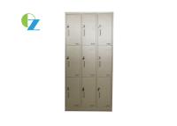 China Grey Color 9 Door Steel Office Lockers , Locker Style Cupboard Customized for sale