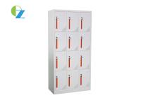 China KD Structure 12 Door Steel Locker 0.7Mm thickness for Office School for sale