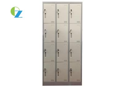 China KD Structure 12 Door Steel Locker 0.7Mm thickness for Office School for sale