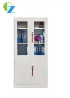 China 0.6mm Glass Door Storage Steel Office Cupboard Cabinets for sale