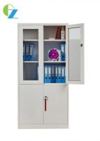 China 0.6mm Glass Door Storage Steel Office Cupboard Cabinets for sale