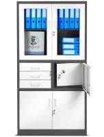 China Metal Storage KD Structure Steel Office Cupboard 1850*900*400MM for sale