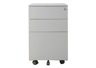 China Office Steel Thickness 0.7mm 3 Drawer Rolling File Cabinet for sale