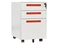China 5 Casters Office Mobile Pedestal Cabinet 3 Drawer Fully Opended for sale