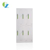 China 6 Door Thickness 0.6mm Steel Office Lockers Wardrobe School for sale