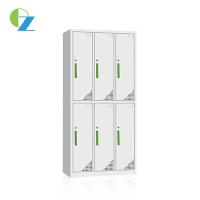 China 6 Door Thickness 0.6mm Steel Office Lockers Wardrobe School for sale