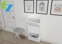 China 3 Drawer Shoe D150MM 0.5mm Slim Metal Storage Cabinet for sale