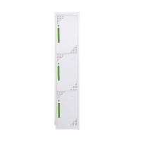 China Cold Rolling Steel Plate 3 Door Steel Office Lockers For School for sale