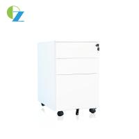 China Steel 3 Drawer Office 10mm Mobile Pedestal File Cabinet for sale