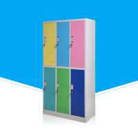 China Swimming Pool Lateral Steel 6 Door D450mm Metal Locker Cupboard for sale