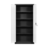 China Swing 2 Door Metal File Cabinets 4 Adjustable Shelves for sale