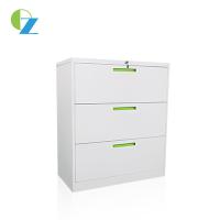 China 3 Drawer Modern Office Lateral File Cabinets With A4/F4 Legal Letter Size File Foloder for sale