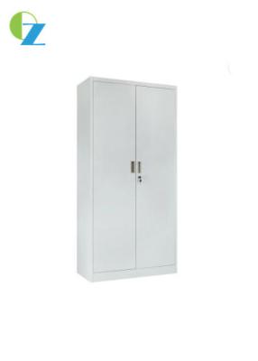 China KD structure 2 Door Office Storage Cabinet Steel Cupboard With 4 Shelves for sale