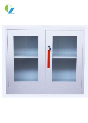 China Double 2 Swing Doors Small Metal Cupboard Half Height Steel File Cabinet for sale