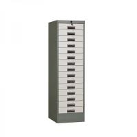 China Non Knock Down H1324mm Vertical Steel Filing Cabinets Steel 15 Drawer Filing Cabinet for sale