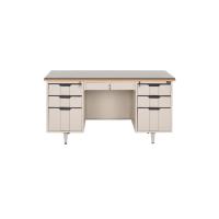 China 1400mm Wide Office Workstation Desk Electrostatic Steel Executive Desk for sale
