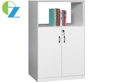 China Open Shelf W800mm Steel Office Cupboard 2 Tier Cupboard 1 Open Shelf for sale