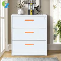 China Quality Steel 3 Drawer Lateral File Cabinets Fully Opened Width 900mm for sale