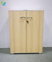 China 4.2mm Slim Edge Steel Wood Combined Swing Door Cabinets 2 Adjustable Shelves for sale