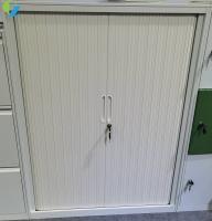 China Knocked Down Structure Steel Rehau Tambour Swing Door Cabinet 2 Shelves for sale