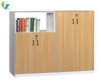 China 5mm Slim Edge Swing Door Steel Wood Combined Cabinets For Office Use for sale