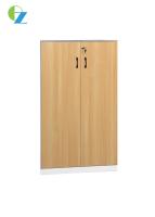 China 5mm Slim Edge Swing Door Steel Wood Combined Cabinets For Office Use for sale
