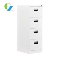 China Metal Document Vertical Steel Filing Cabinets 4 Drawer Foldable for sale