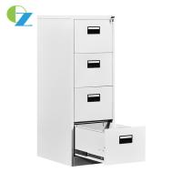 China Metal Document Vertical Steel Filing Cabinets 4 Drawer Foldable for sale