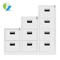 China Metal Document Vertical Steel Filing Cabinets 4 Drawer Foldable for sale