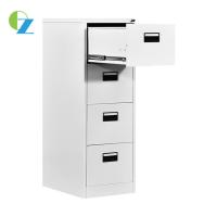 China Metal Document Vertical Steel Filing Cabinets 4 Drawer Foldable for sale