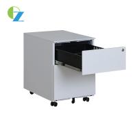 China Customized Office Equipment Under Desk Mobile Pedestal 2 Drawer Side Handle for sale