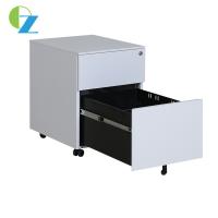 China Customized Office Equipment Under Desk Mobile Pedestal 2 Drawer Side Handle for sale