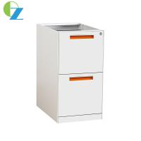 China 2 Drawer File Cabinet Under Desk Mobile Pedestal H725mm Assembly for sale