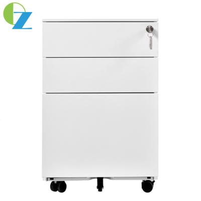 China Storage 3 Section Slideway Mobile File Cabinet Rotating Assembled for sale