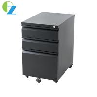 China Goose Neck 3 Drawer Rotating Filing Cabinet Mobile Pedestal Assembled for sale