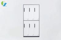 China Horizontal 6 Door Steel Office Locker Disassemble For Gym School Swimming Pool for sale