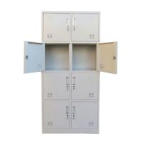 China 8 Door Cyber Lock Steel Storage Locker 0.7mm Thickness For Gym for sale