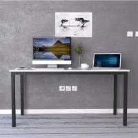 China Metal Steel Home Office Single Wooden Computer Table White W1800 D800 H750MM for sale
