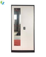 China 2 Swing Door Steel 0.5Mm Office Filing Cabinet KD Structure With Mirror for sale