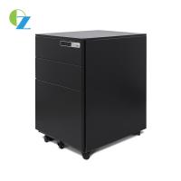 China Vertical 3 Drawer Mobile File Cabinet With White Metal Digital Lock for sale