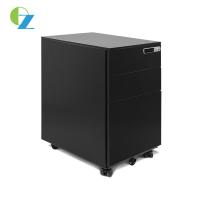 China Vertical 3 Drawer Mobile File Cabinet With White Metal Digital Lock for sale