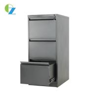 China Goose Neck Handle Steel 3 Drawer Document Storage Cabinet With Lock Key for sale