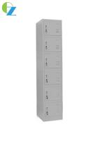 China 6 Layer Single Door Steel Office Lockers Clothes & Shoes Steel Cabinet for sale